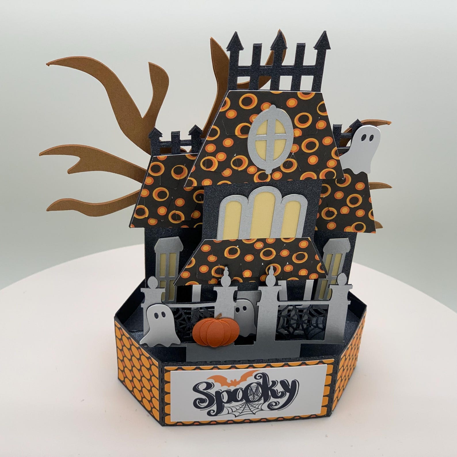 3D Haunted House Halloween Pop-up Card - Etsy