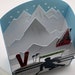 3D Skiing Birthday Card - Etsy