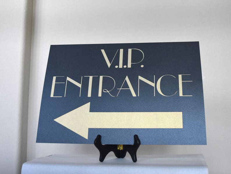 VIP Entrance Sign for Red Carpet Event in Black and Gold or - Etsy UK