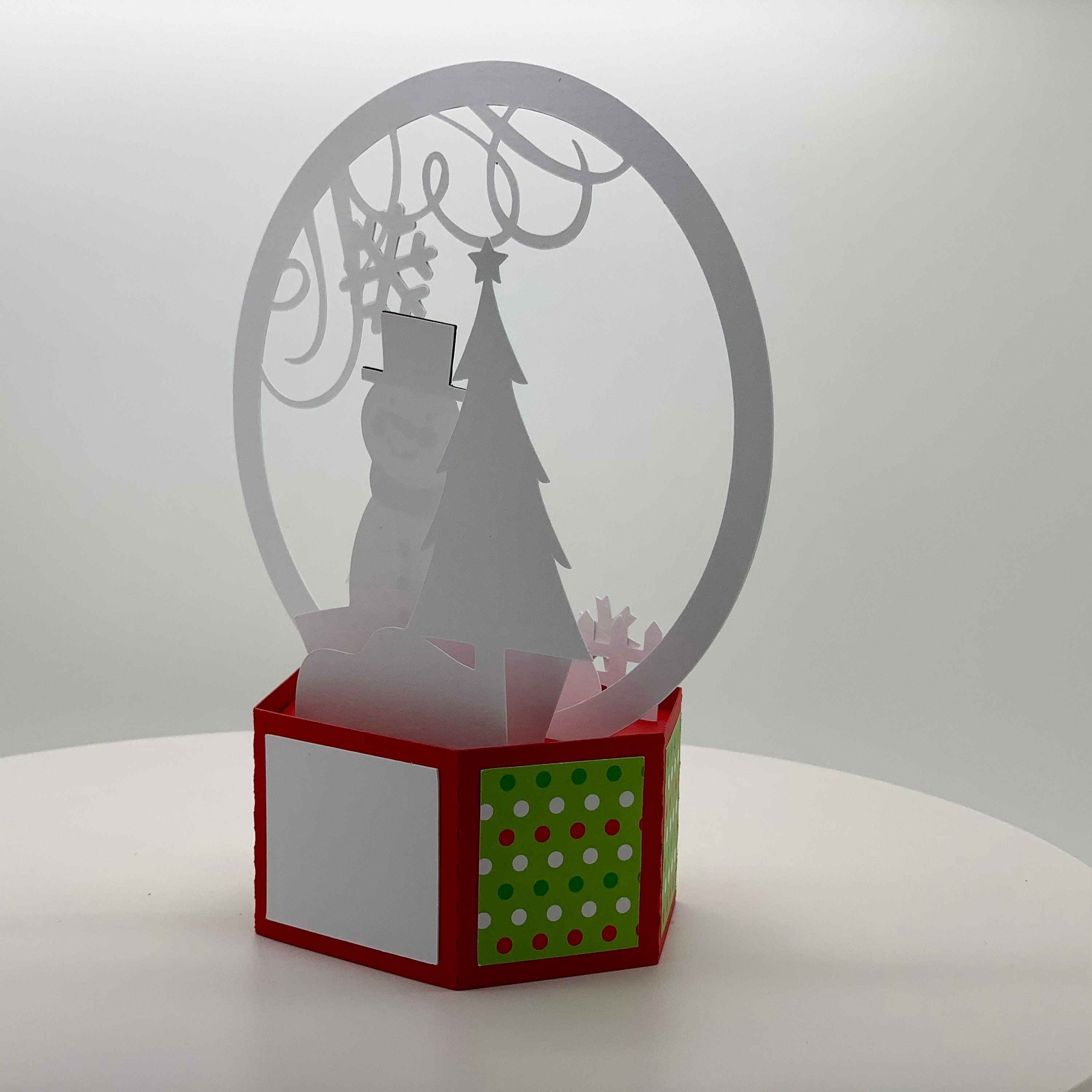 3D Snowman Snow Globe Christmas Card Pop Up Box Card | Etsy