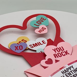 3D Valentine’s Day Love Hearts Pop up Card - Etsy