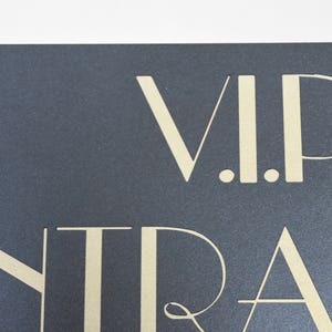 VIP Entrance Sign for Red Carpet Event in Black and Gold or Silver - Etsy