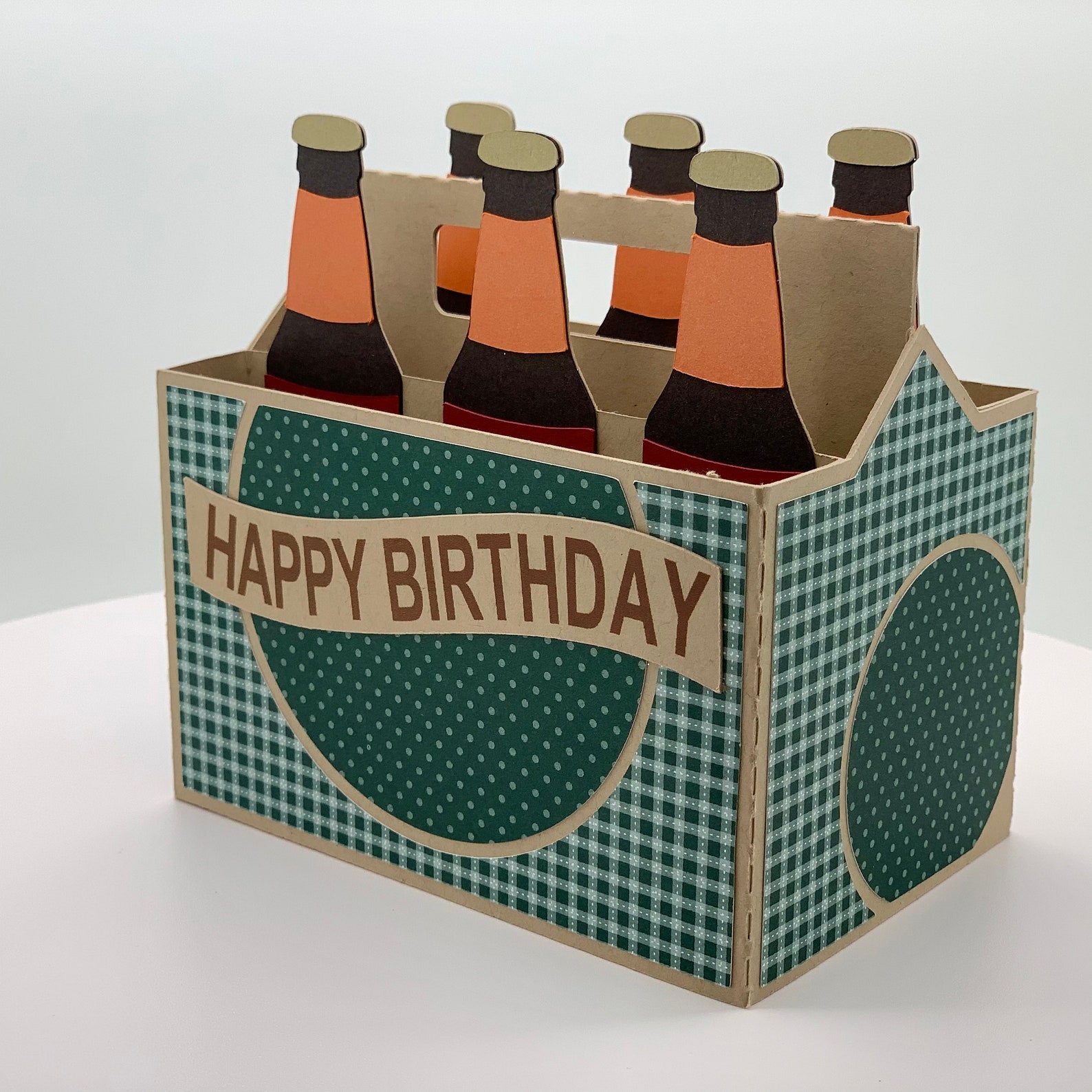 3D Six Pack Birthday Card, Box Card - Etsy