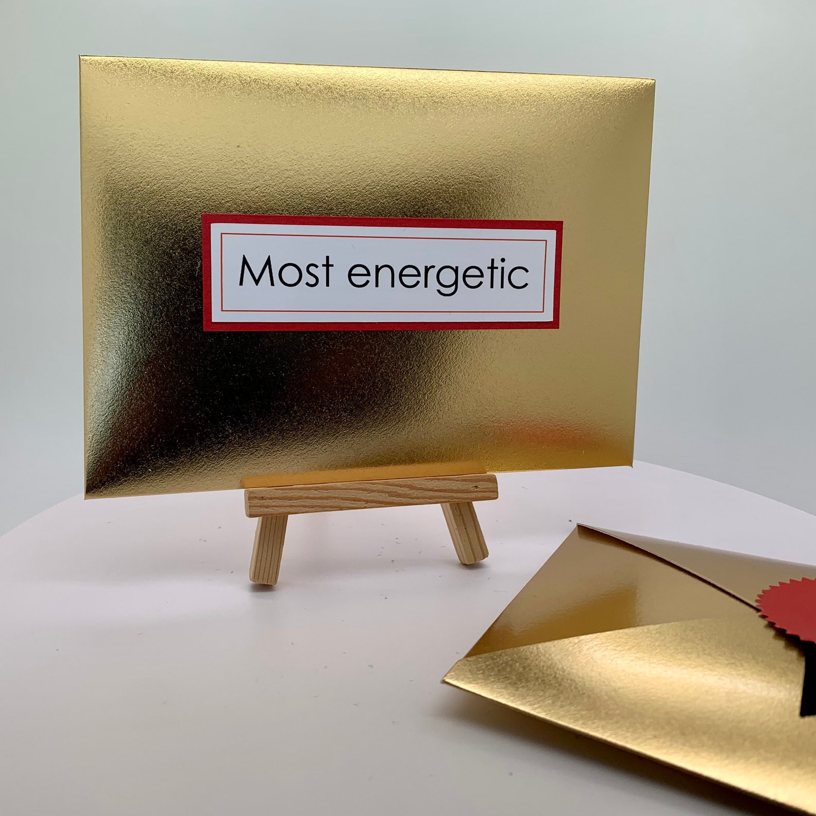 5 Gold Award Envelopes for Staff Appreciation, Teacher Recognition ...