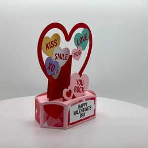3D Valentine’s Day Love Hearts Pop up Card - Etsy