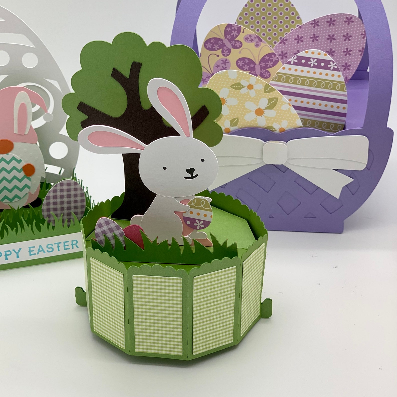 3D Easter Bunny Card Pop up Card - Etsy
