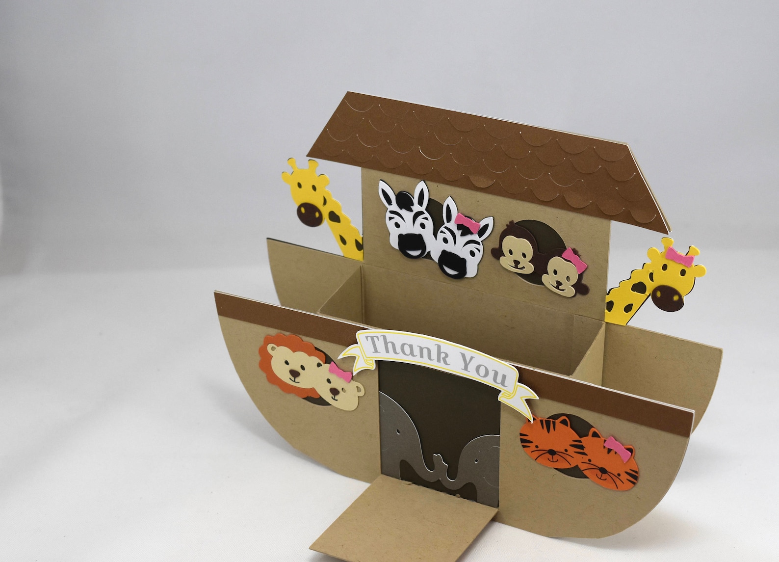3D Noah's Ark Card for Birthday Congratulations or Thank - Etsy