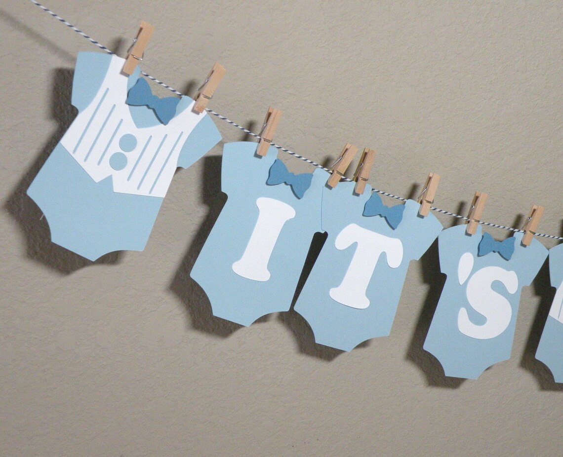 It's a Boy Banner for Baby Shower - Etsy