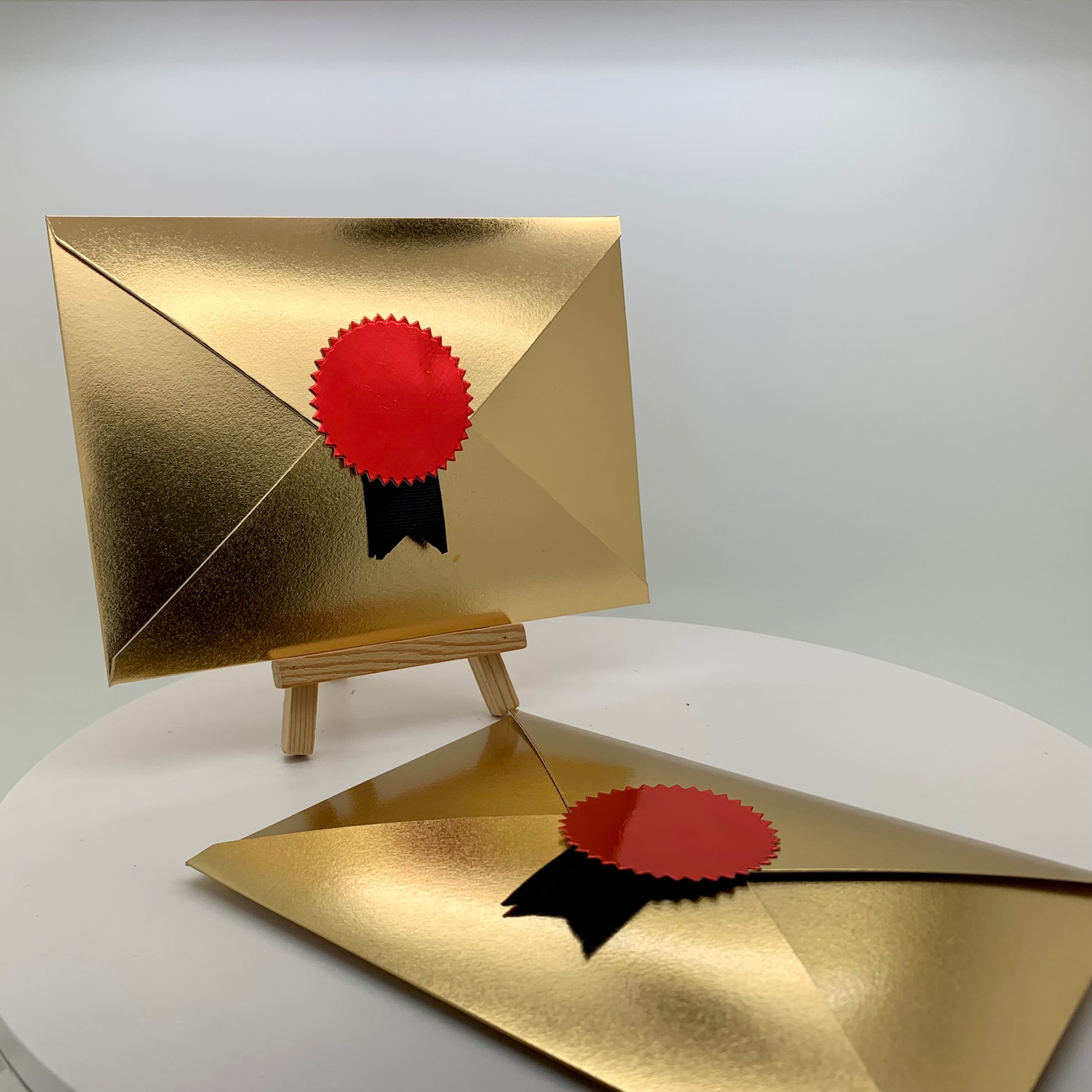 5 Gold Award Envelopes for Staff Appreciation, Teacher Recognition ...