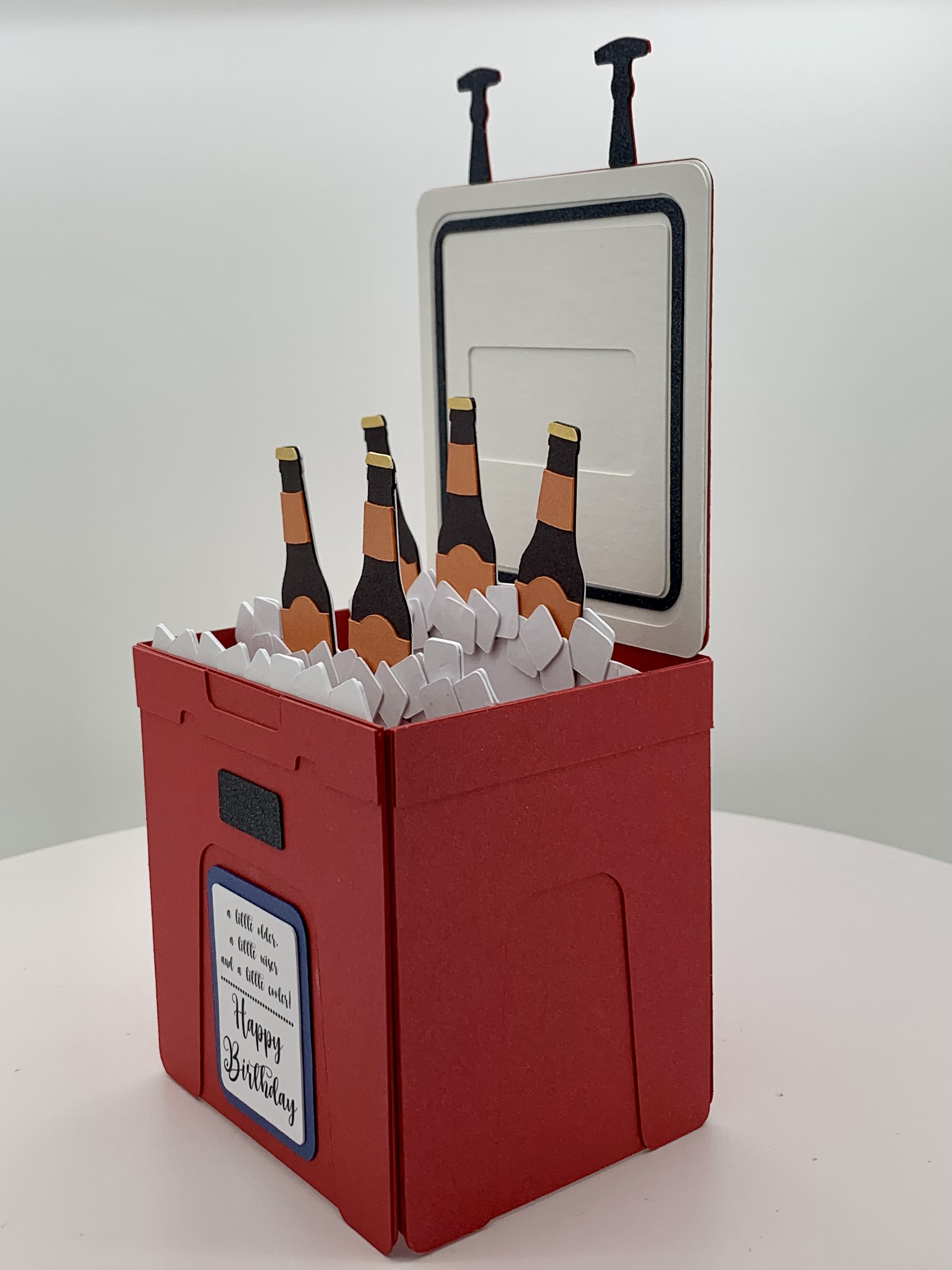 3D Beer Cooler Birthday Card - Etsy