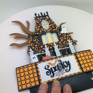 3D Haunted House Halloween Pop-up Card - Etsy