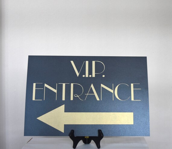 VIP Entrance Sign for Red Carpet Event in Black and Gold or | Etsy Canada