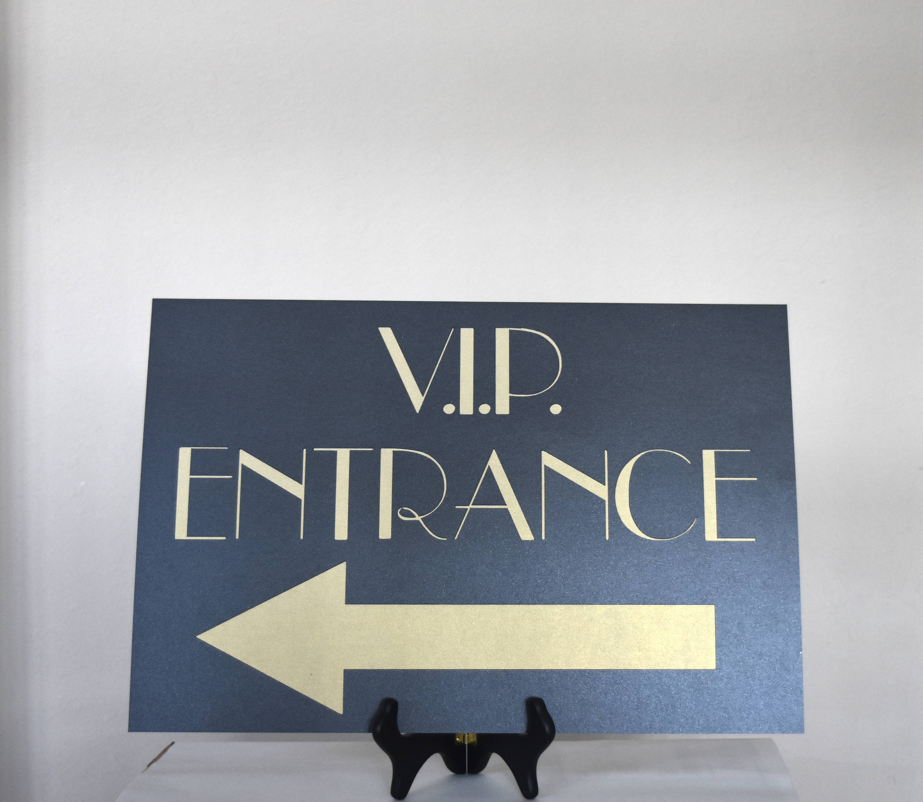 VIP Entrance Sign for Red Carpet Event in Black and Gold or Silver - Etsy