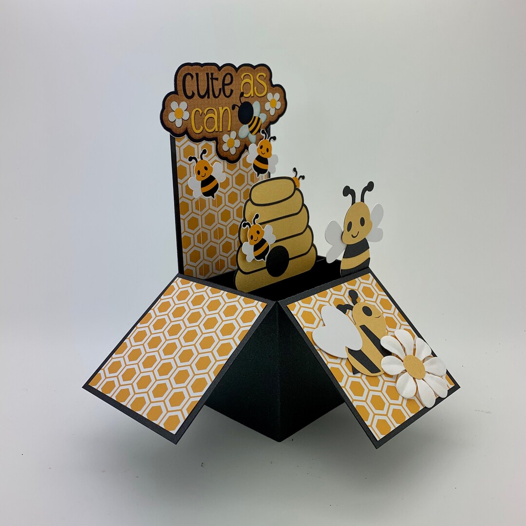 Cute as Can Bee Birthday Card, Box Card - Etsy