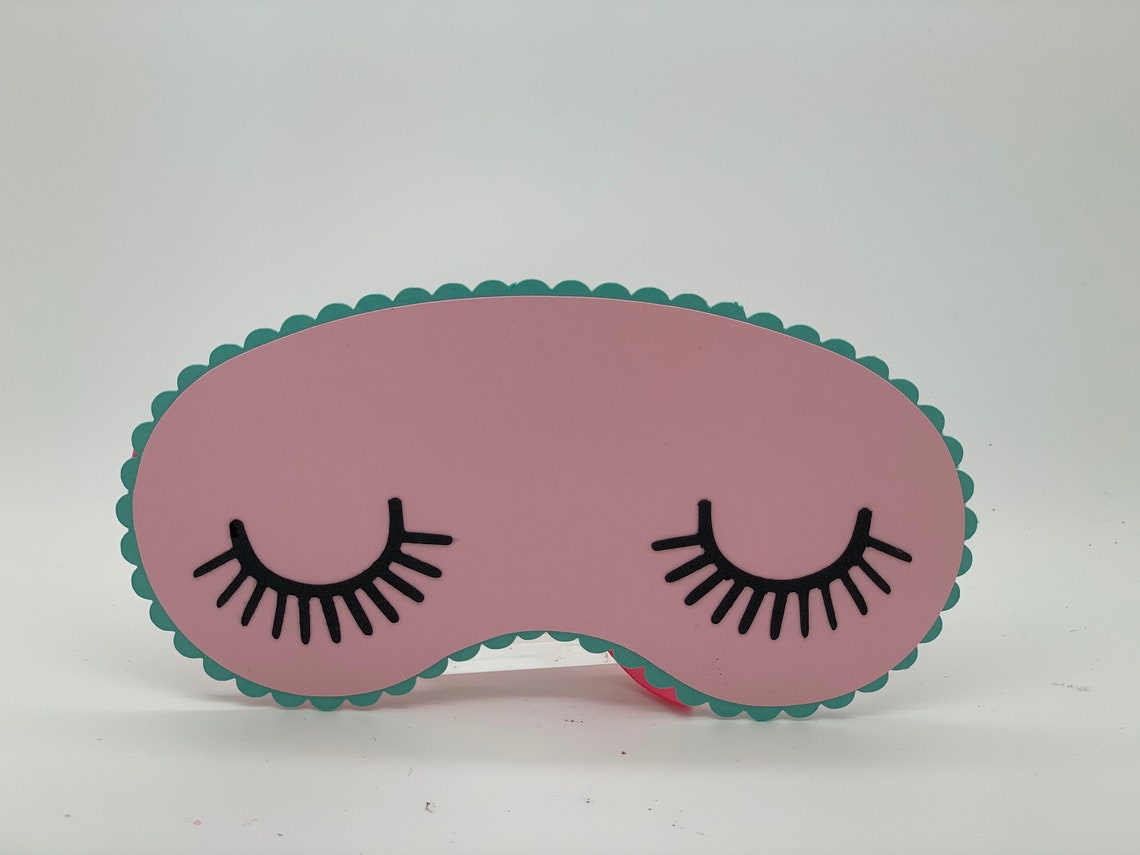 6 Custom Eye Mask Invitations for Spa or Sleepover Birthday Party - Etsy