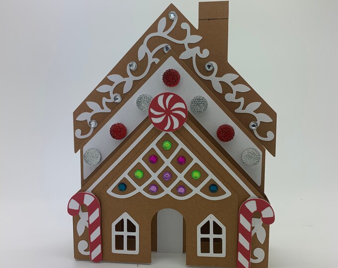 3D Gingerbread House Christmas Card, Pop up Box Card - Etsy