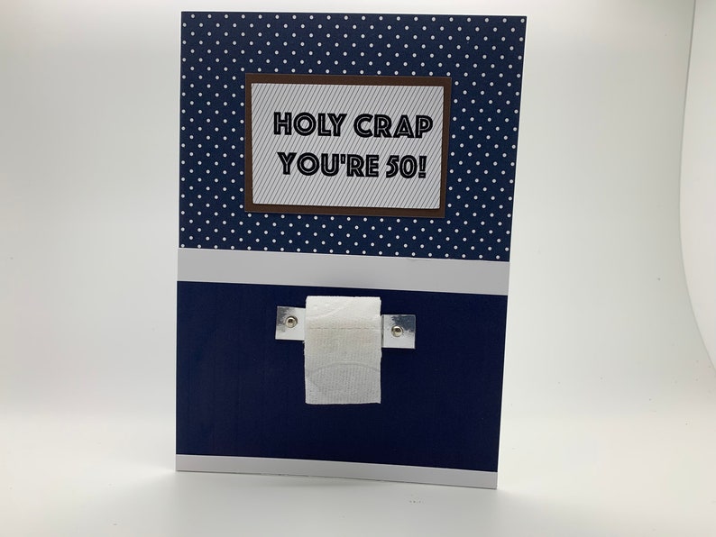 Funny Milestone Birthday Card Holy Crap Youre 50 - Etsy