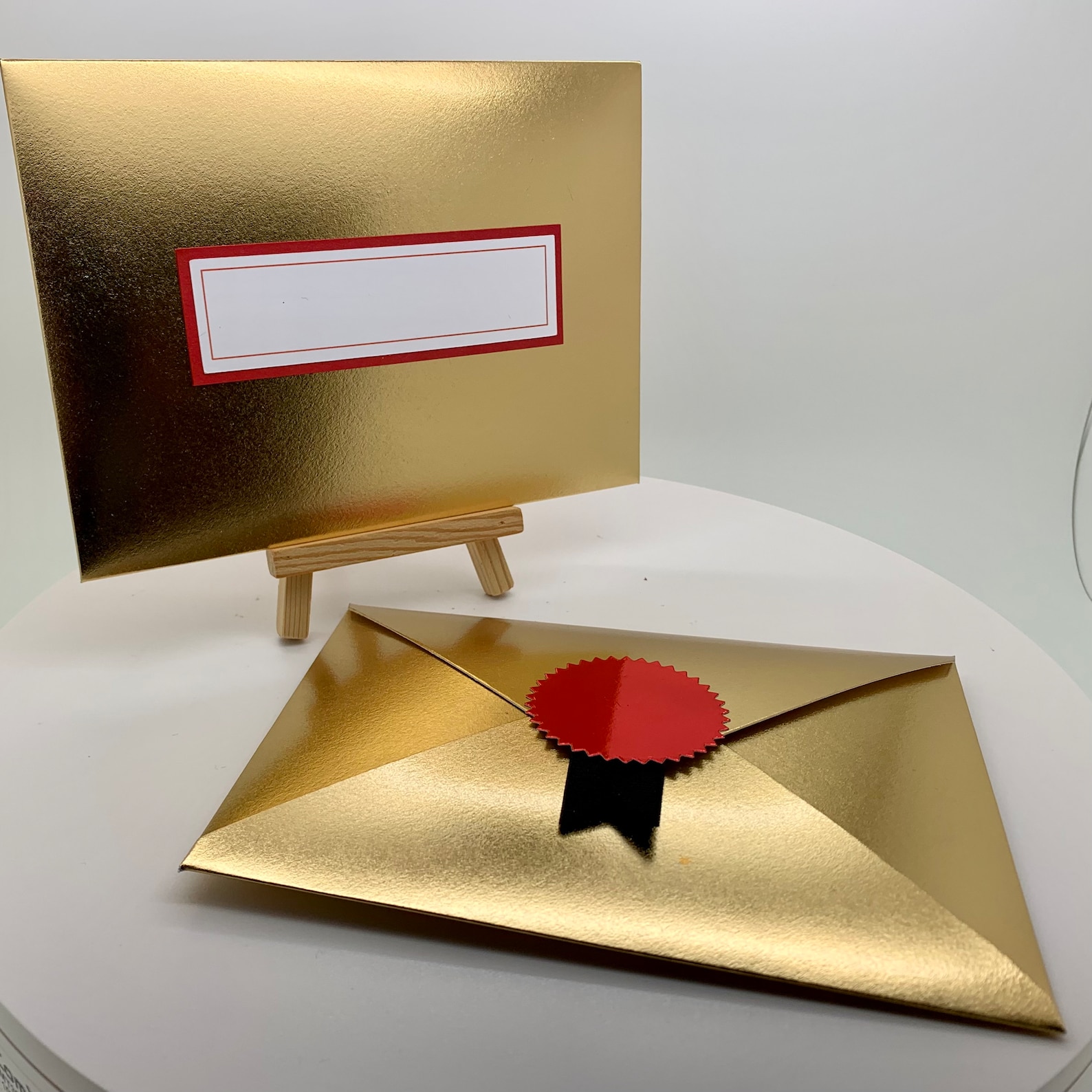 5 Gold Award Envelopes for Staff Appreciation, Teacher Recognition ...