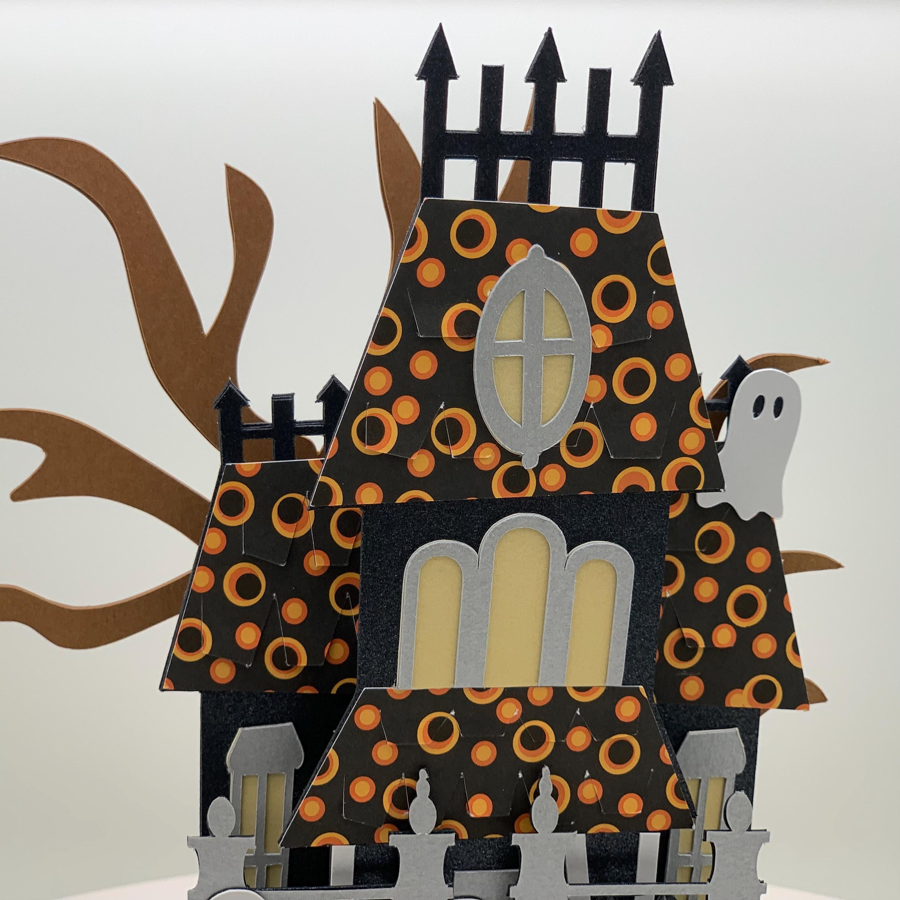 3D Haunted House Halloween Pop-up Card - Etsy