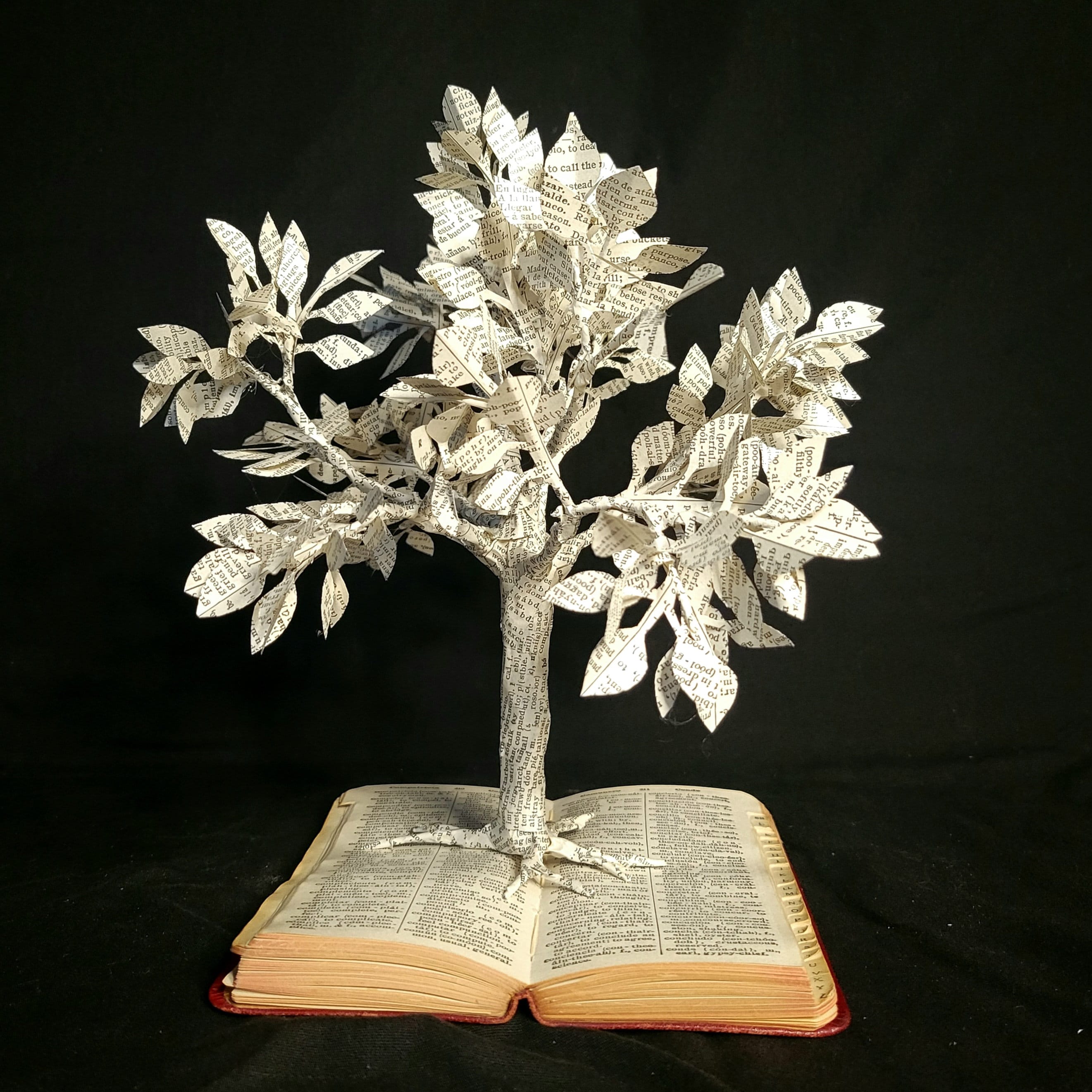 Book Art Sculpture Tree