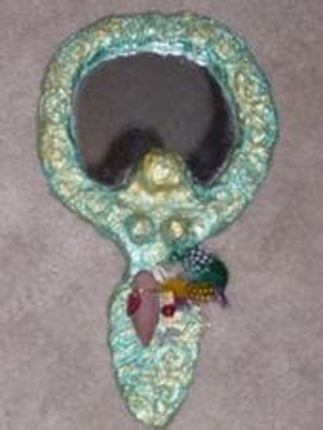 Goddess Hand Mirror: Mixed Media Mirror, Hand Crafted Mirror, Pagan ...