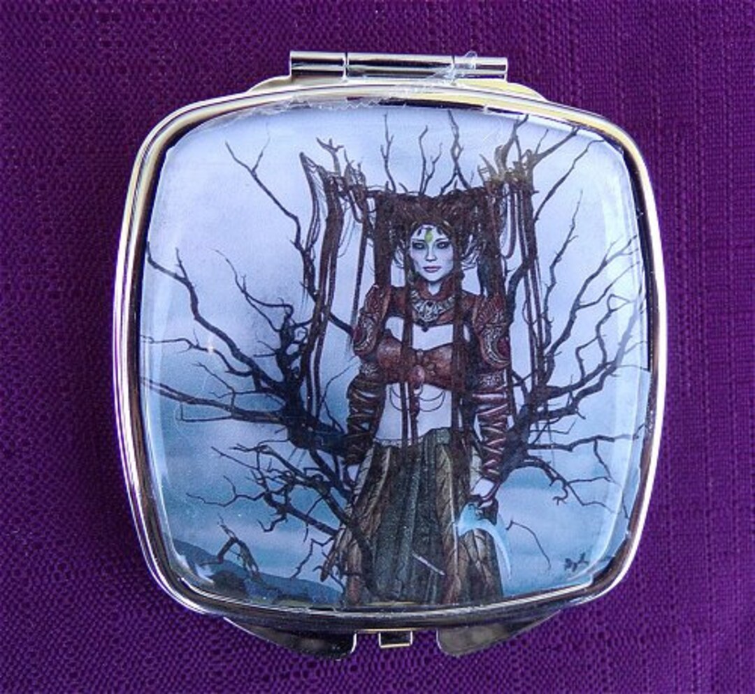Gothic Compact Art Mirror: Pocket Mirror, Handheld Mirror, Make up ...