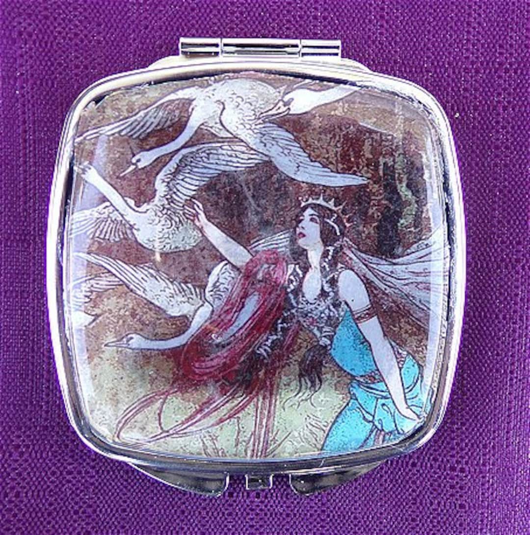 Vintage Art Compact Mirror: Pocket Mirror, Handheld Mirror, Make up ...