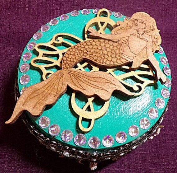 Mermaid Trinket Box Treasure Box Jewelry Box Jewelry - Etsy