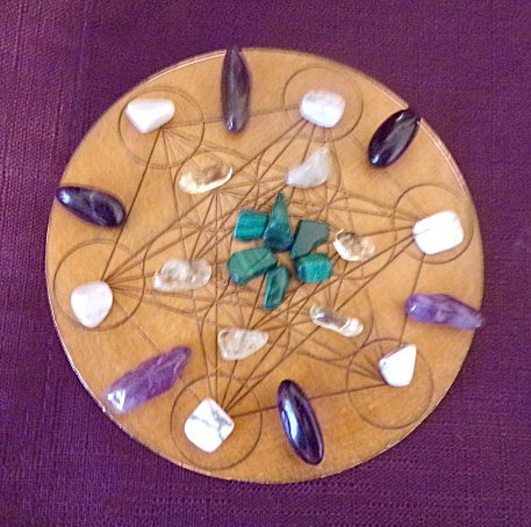 Metatron's Crystal Grid: Crystal Meditation Grid, Sacred Geometry ...