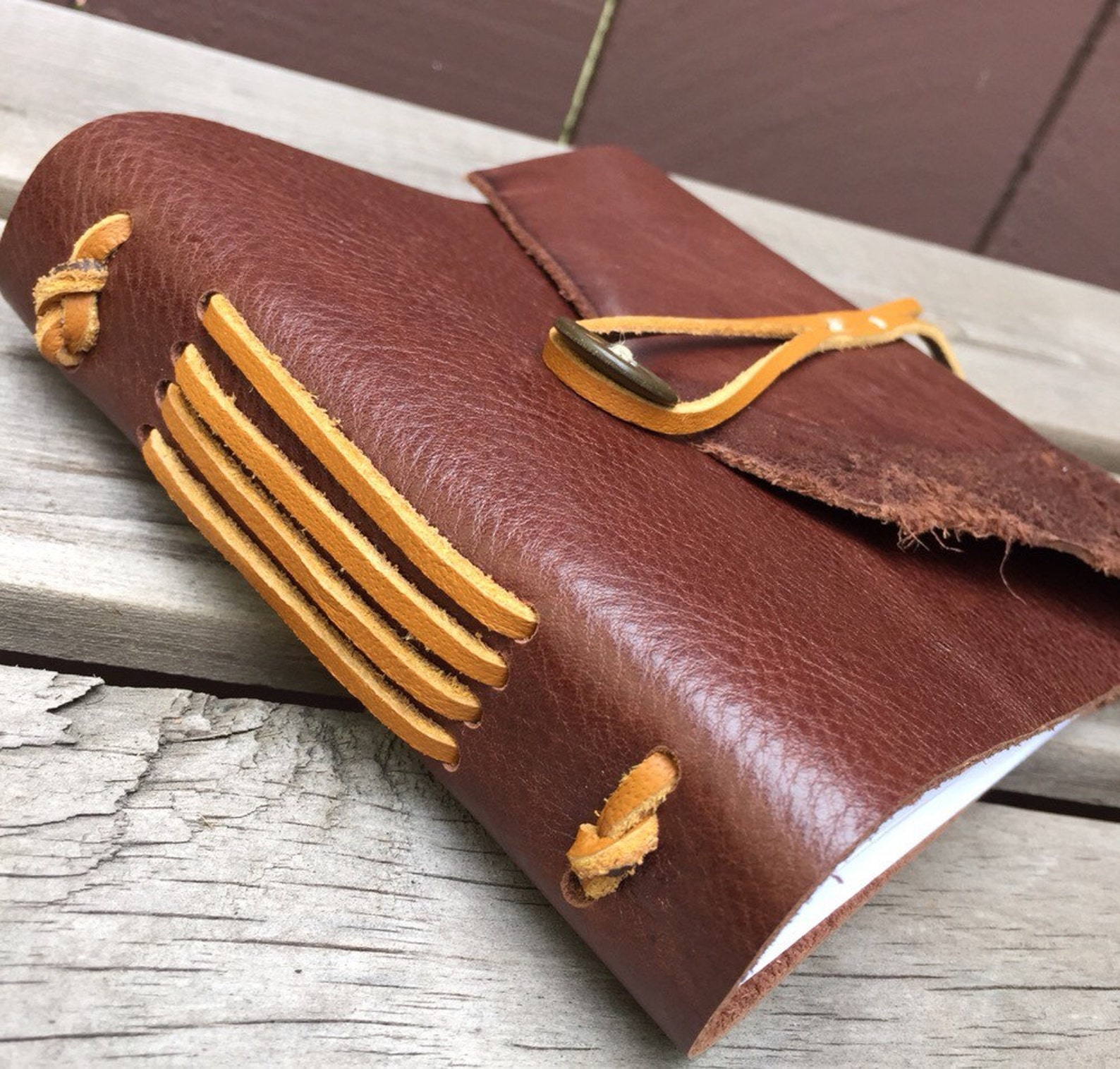 Small Leather Journal. Scout's Field Notes. - Etsy