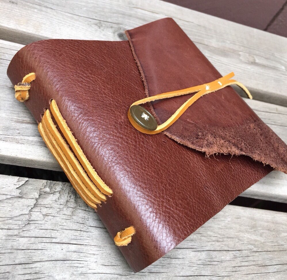 Small Leather Journal. Scout's Field Notes. - Etsy
