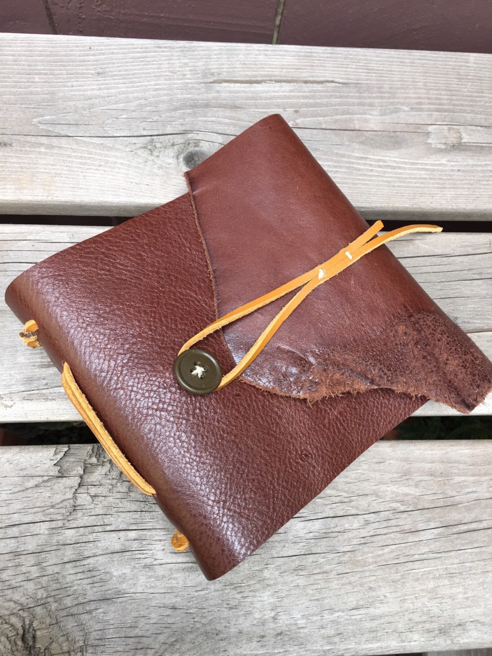 Small Leather Journal. Scout's Field Notes. - Etsy