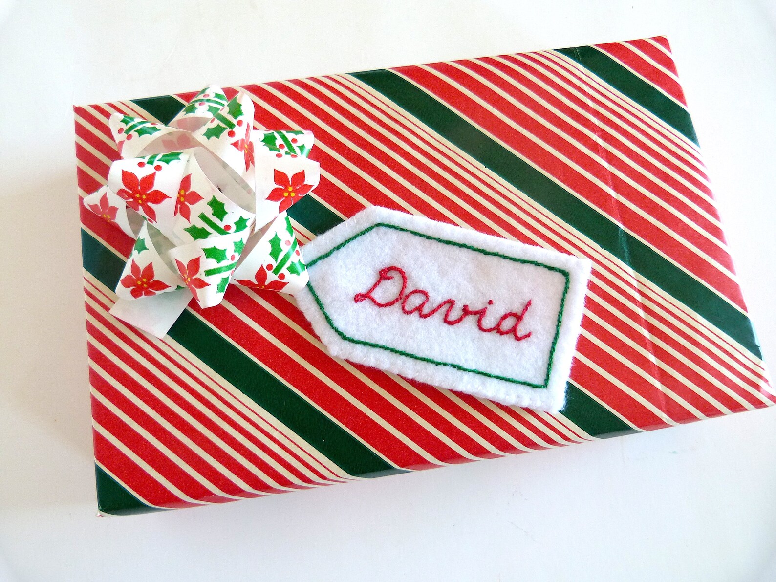 Personalized Christmas Stocking Label Name Tag Felt - Etsy