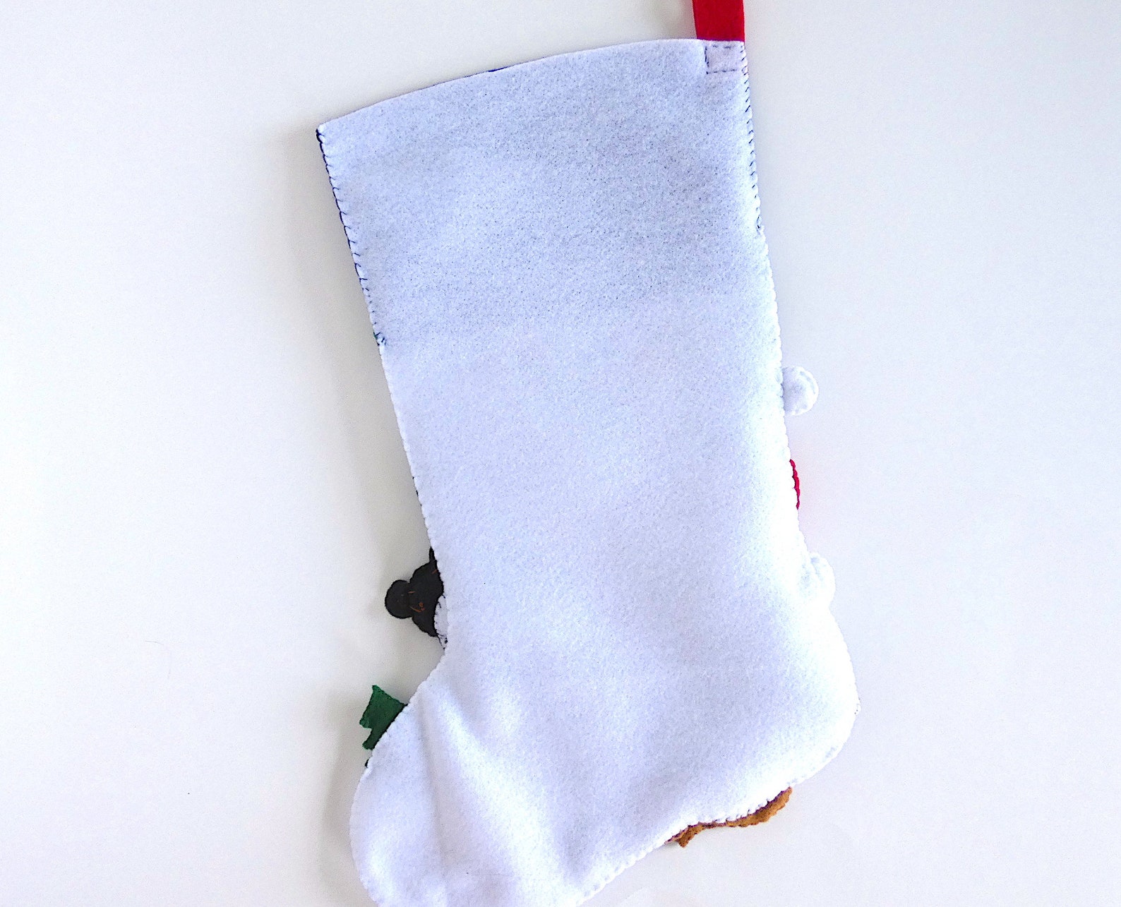 Finished Bucilla Christmas Stocking - Santa's Black Bear Cabin ...