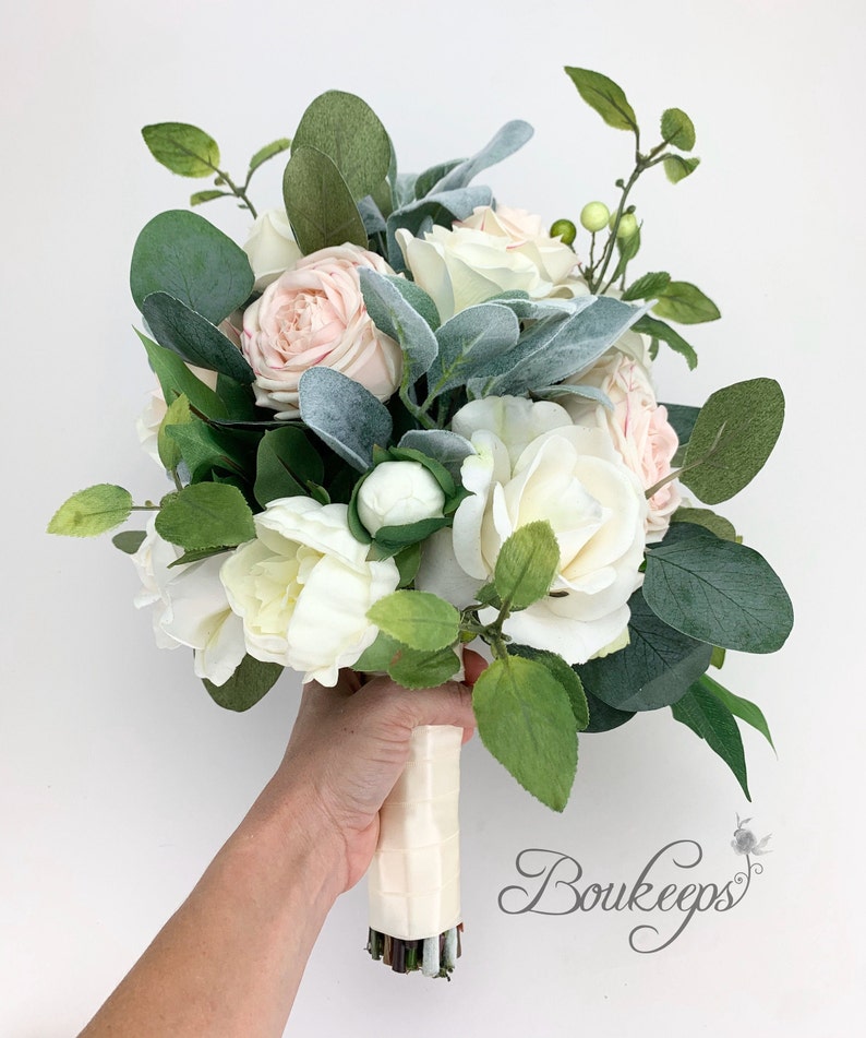 READY TO SHIP Choose Ribbon Color Blush & Ivory Bridal - Etsy