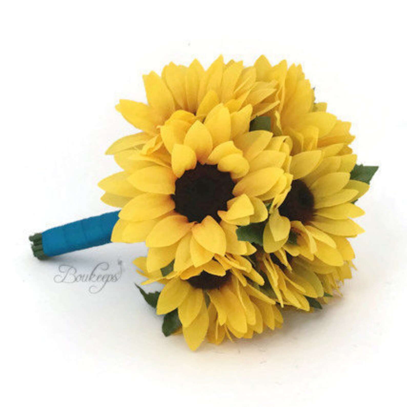 CHOOSE RIBBON COLOR Sunflower Bouquet Sunflower Bridesmaid | Etsy