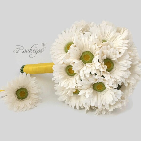 White Daisy Bouquet - Etsy
