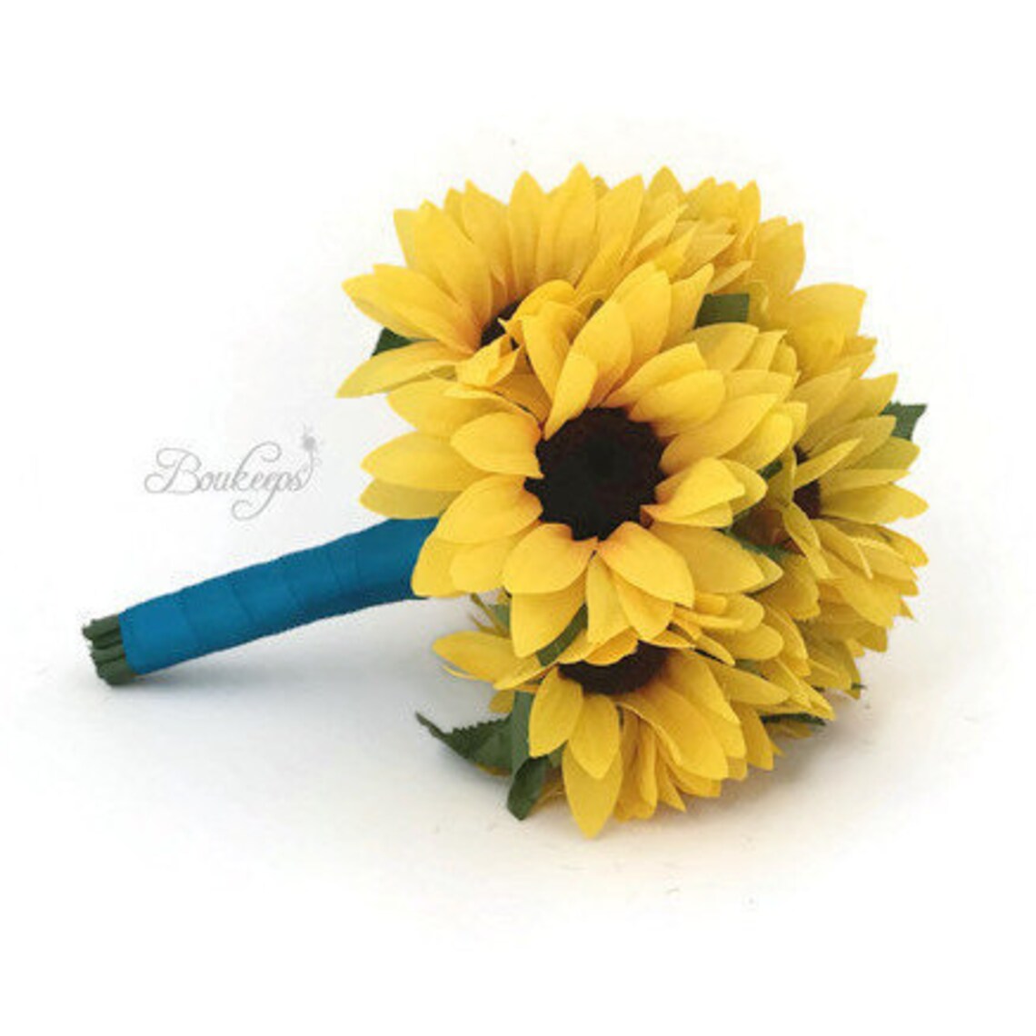 CHOOSE RIBBON COLOR Sunflower Bouquet Sunflower Bridesmaid - Etsy