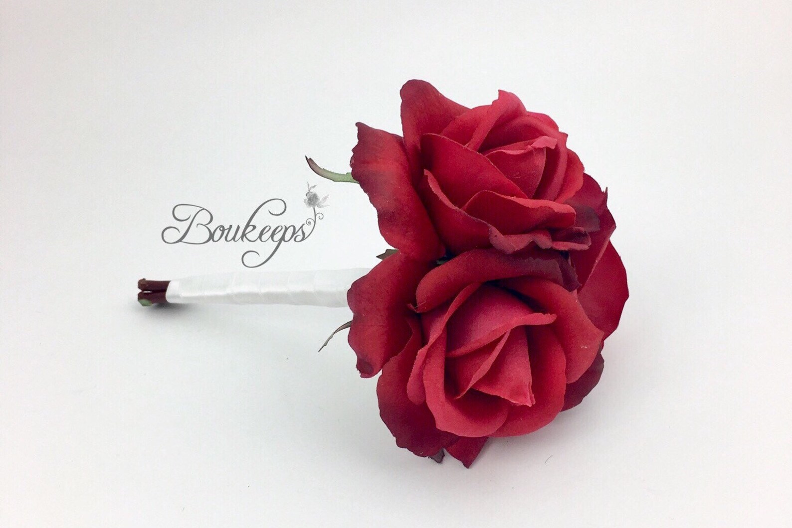 CHOOSE RIBBON COLOR Real Touch Red Rose Bouquet Red Rose | Etsy