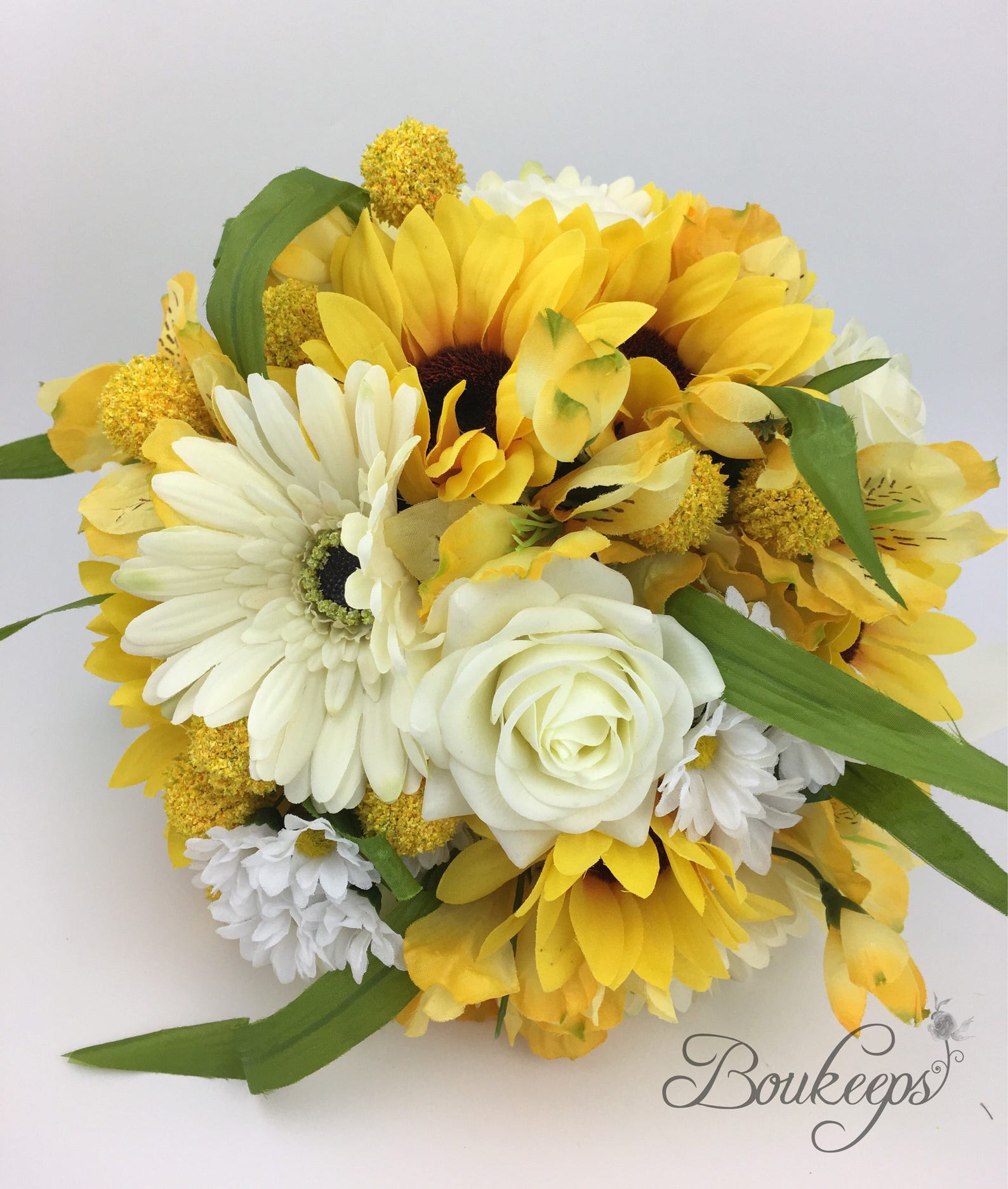 CHOOSE RIBBON COLOR Sunflower Bouquet Sunflower Wedding - Etsy
