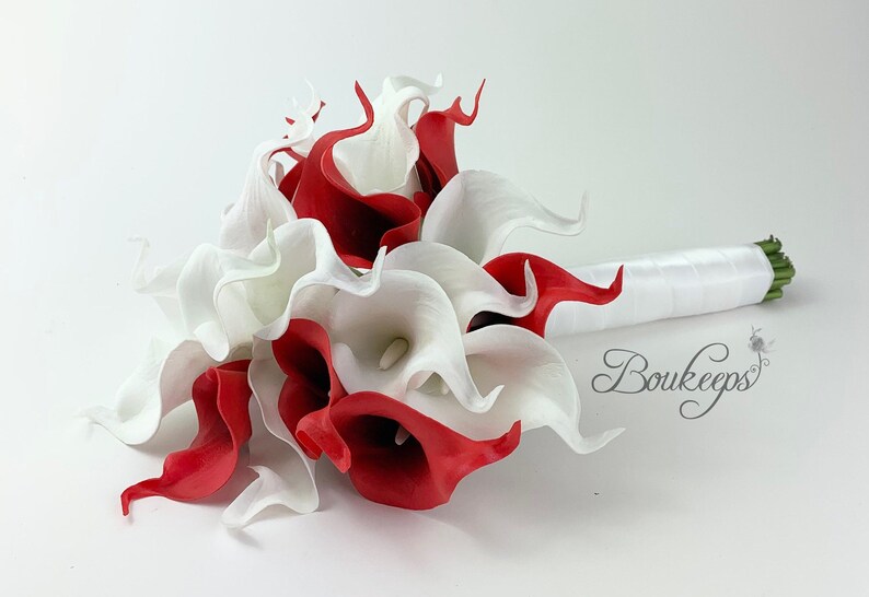 CHOOSE RIBBON COLOR Pageant Bouquet Pageant Red and White - Etsy