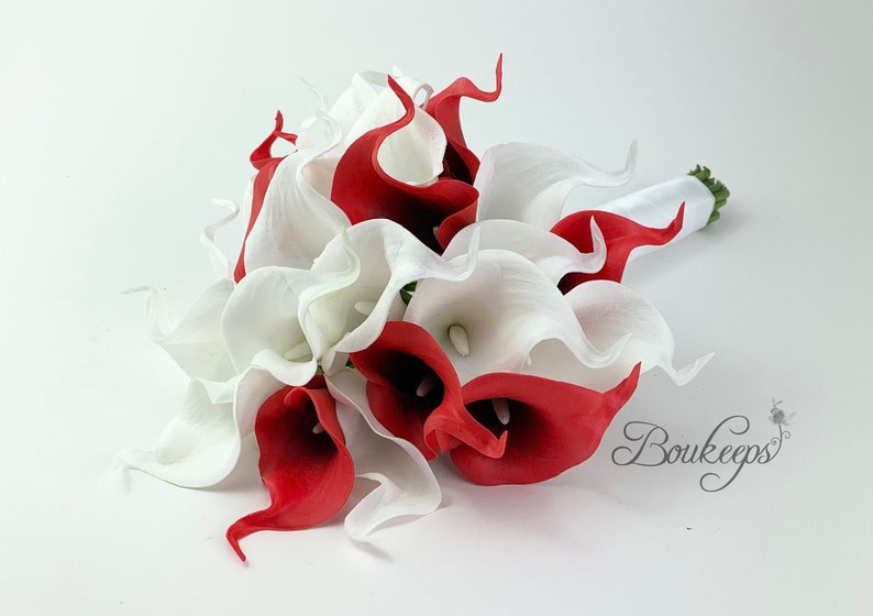 CHOOSE RIBBON COLOR Pageant Bouquet Pageant Red and White - Etsy