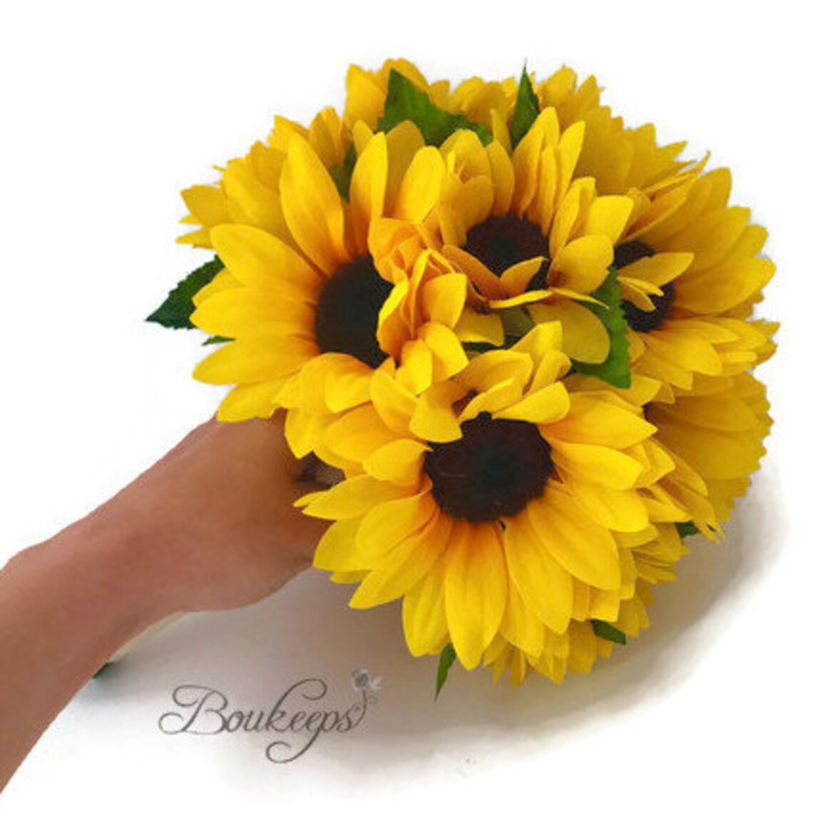 CHOOSE RIBBON COLOR Sunflower Bouquet Sunflower Bridesmaid - Etsy