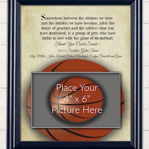 Basketball Coach Gift , Basketball Banquet Gift , Custom Coach Picture ...