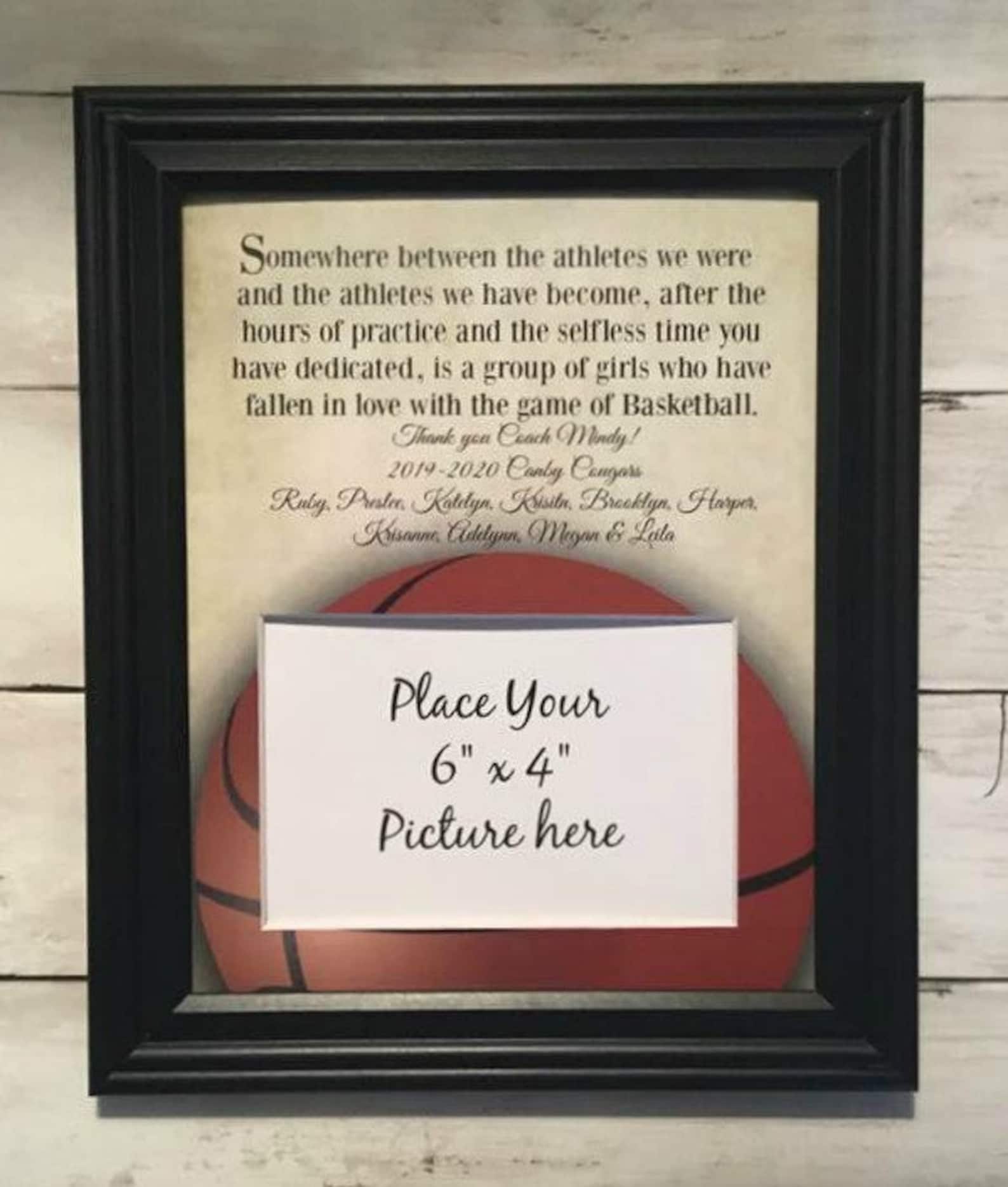 Basketball Coach Gift , Basketball Banquet Gift , Custom Coach Picture ...