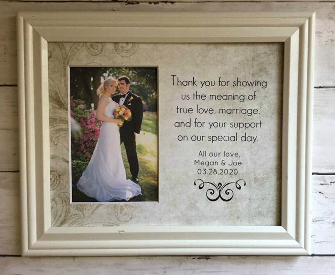 Parents Wedding Gift Parents of the Groom Parents of the Bride Gift ...