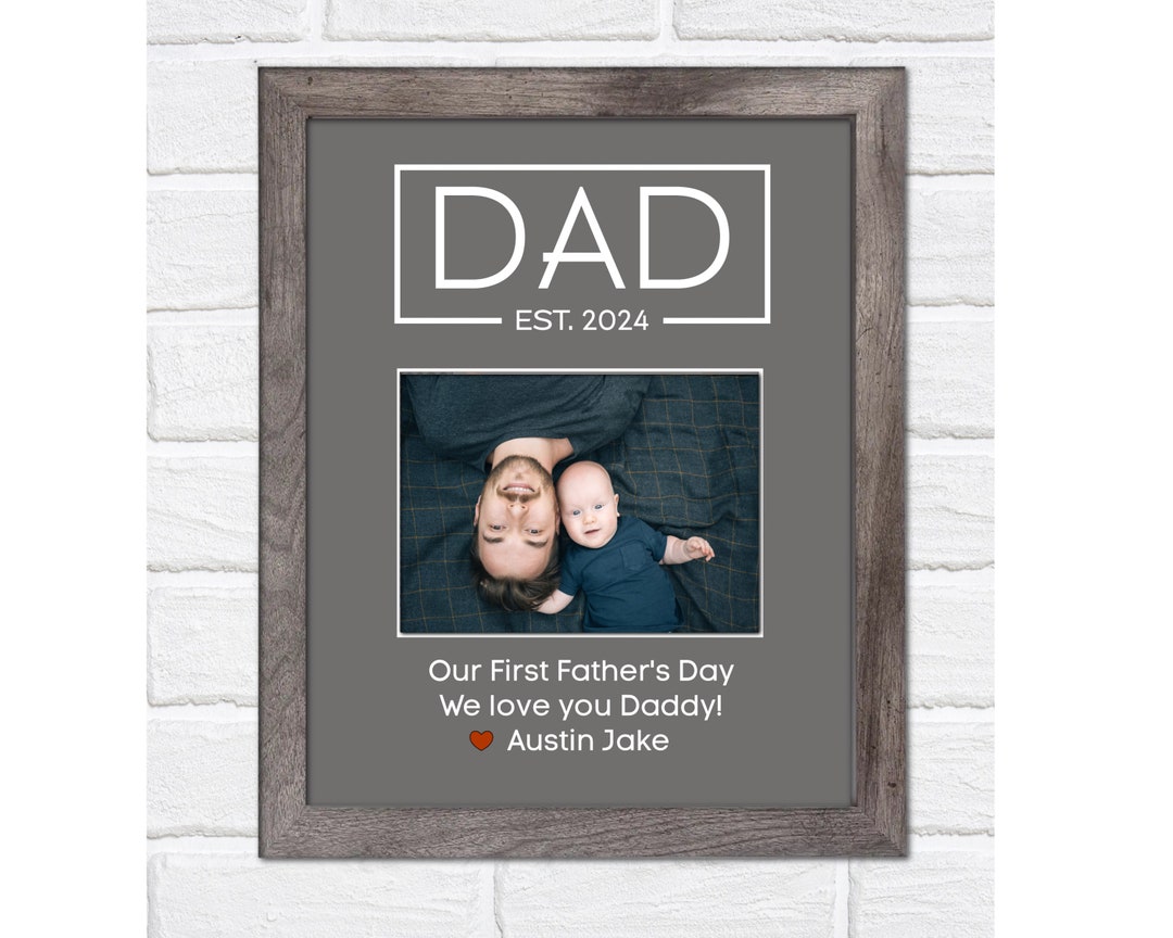 First Father's Day Picture Frame | 1st Father's Day Gift From Baby ...