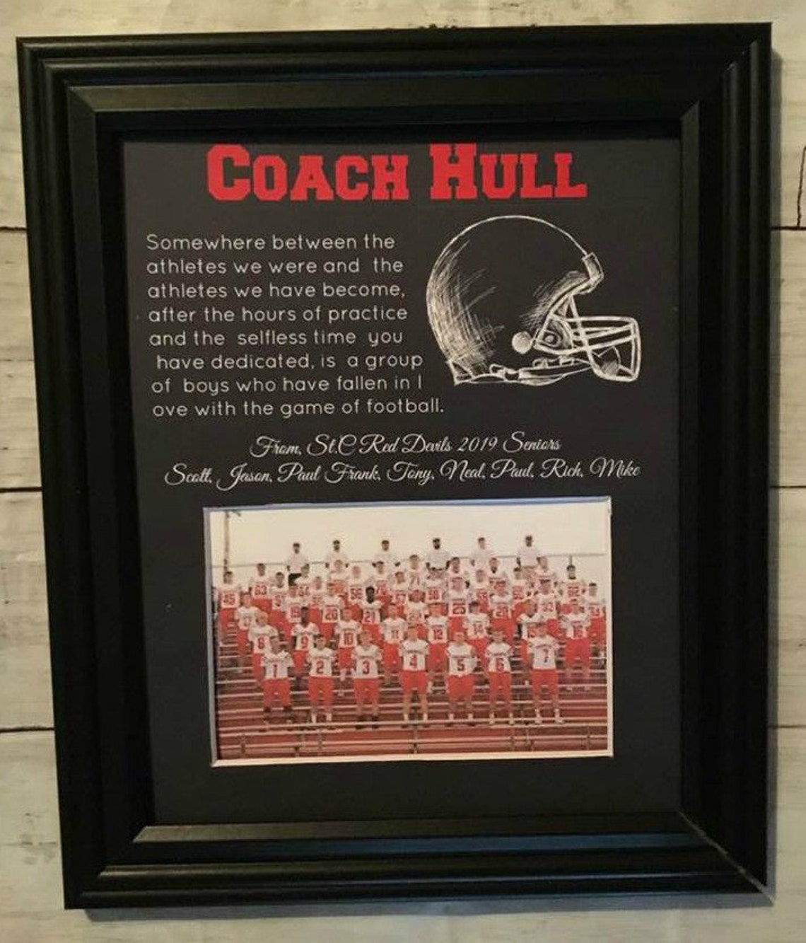 Football Coach Appreciation Gift, Football Coach Gifts, Football Coach ...