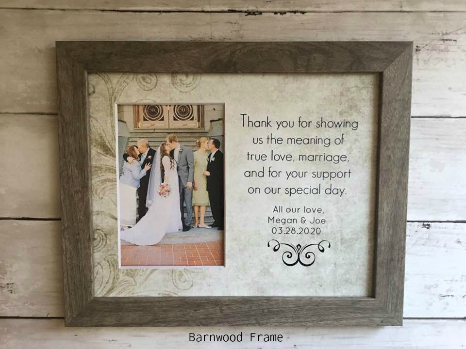 Parents Wedding Gift Parents of the Groom Parents of the Bride Gift ...