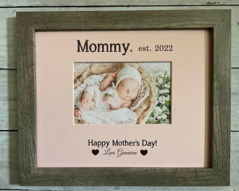 Mom Est. 2023 Custom Mom Frame Mom Est 2022 mom Est. 2021 - Etsy